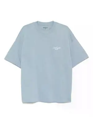 Carhartt Work In Progress Signature Script T-shirt Blue