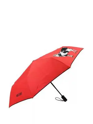 Moschino Cow-graphic Umbrella - Red