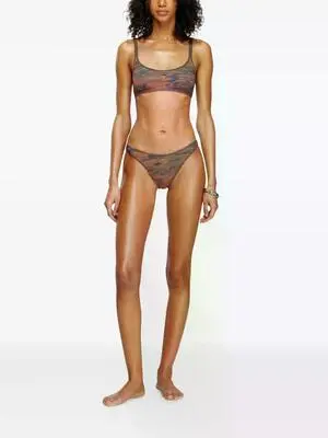 DIESEL® Camouflage Print Bikini Top