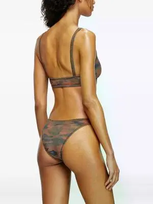 DIESEL® Camouflage Print Bikini Top