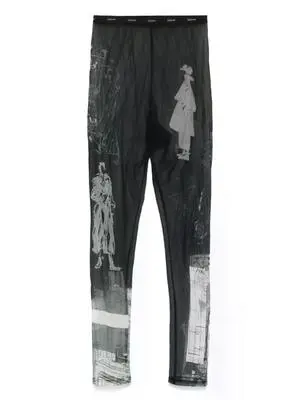 Yohji Yamamoto Logo Leggings