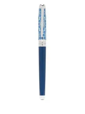 S.t. Dupont Patterned Rollerball Pen - Blue