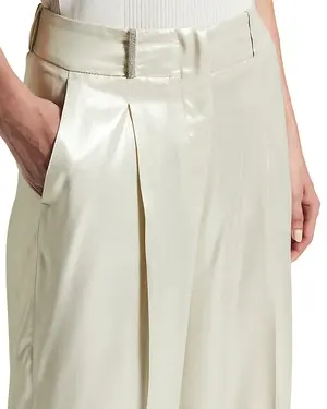 Peserico High Waisted Wide Leg Pants