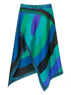 Emilio Pucci Iride-print Skirt - Green