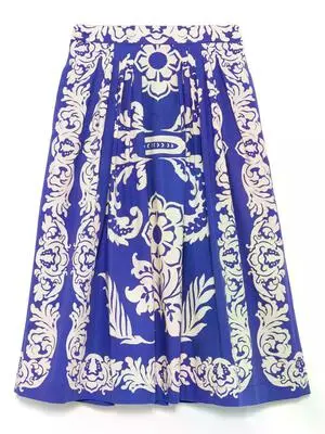 Etro Printed Midi Skirt - Blue