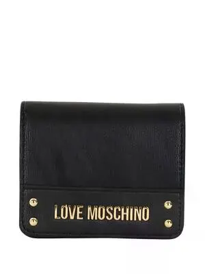 Moschino Logo-lettering Wallet - Black