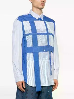 Comme Des Garçons Patchwork Striped Shirt