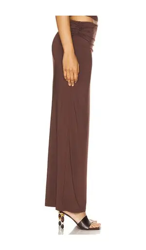 SNDYS. Gabby Maxi Skirt - Chocolate