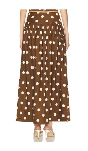 Majorelle Dot Maxi Skirt