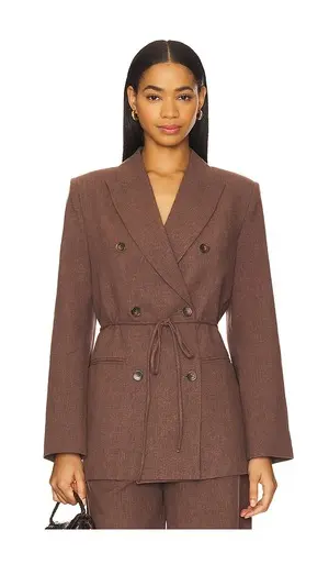 ELODIE THE LABEL Dion Linen Blazer