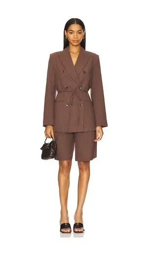 ELODIE THE LABEL Dion Linen Blazer