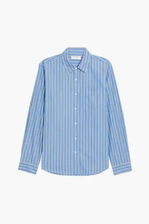 ALEX MILL Mill Striped Cottonpoplin Shirt - Blue