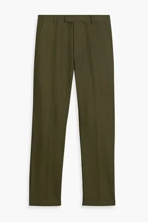 ALEX MILL Grant Cotton-twill Pants - Army Green