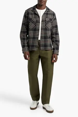 ALEX MILL Grant Cotton-twill Pants - Army Green
