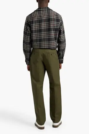 ALEX MILL Grant Cotton-twill Pants - Army Green