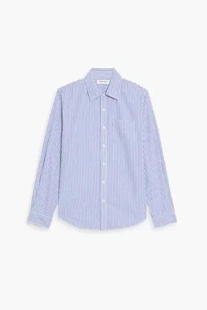 ALEX MILL Mill Striped Cottonpoplin Shirt - Blue