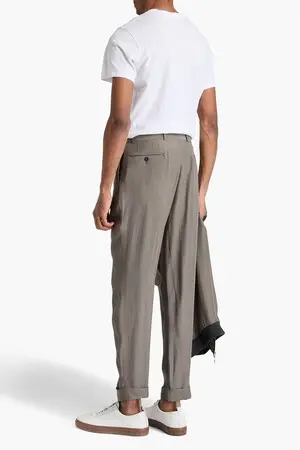 Officine Générale Hugo Tapered Lyocell Pants - Stone