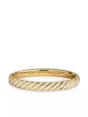 David Yurman 18kt Yellow Diamond Bangle - Gold