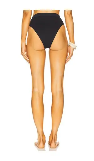 L*Space X Frenchi High Waist Bikini Bottom - Black