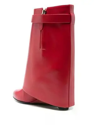 Givenchy Shark Lock Mid-calf Wedge Boots