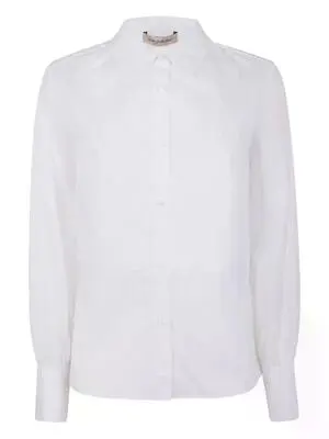 GENTRYPORTOFINO Classic-collar Cotton Shirt - White