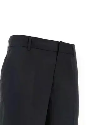 Emporio Armani Virgin-wool Trousers - Blue