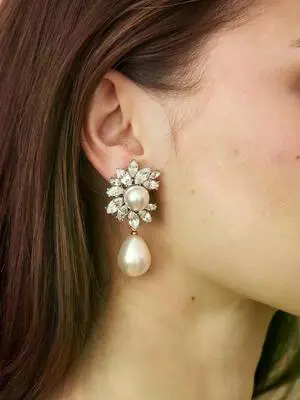 KENNETH JAY LANE Pearl Drop Earrings