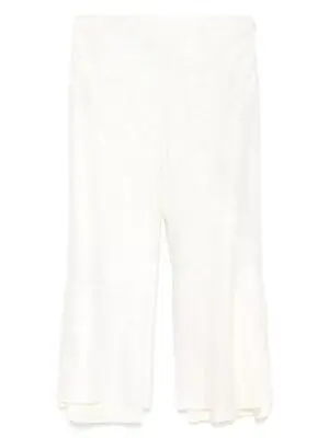 JIL SANDER Flower-jacquard Cropped Trousers