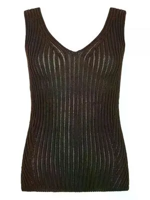 Max Mara Ribbed Knit Top