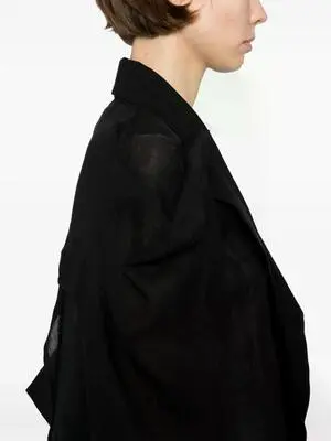 Yohji Yamamoto Twill Belted Blazer