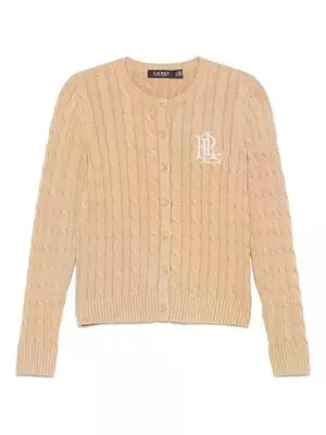 Ralph Lauren Logo-embroidered Cardigan - Neutrals