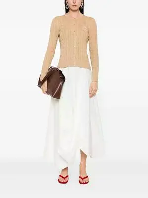 Ralph Lauren Logo-embroidered Cardigan - Neutrals