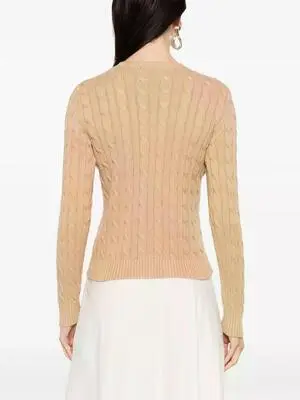Ralph Lauren Logo-embroidered Cardigan - Neutrals