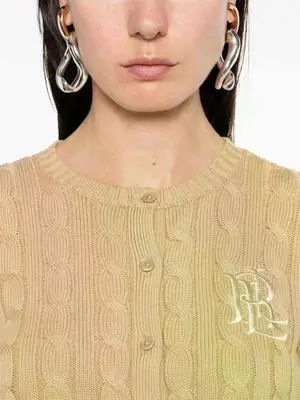 Ralph Lauren Logo-embroidered Cardigan - Neutrals