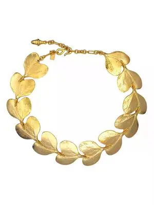 KENNETH JAY LANE Leaves Charm Necklace - Gold