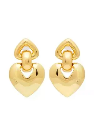 KENNETH JAY LANE Kenneth Jay Lane Heart-Motif Drop Earrings