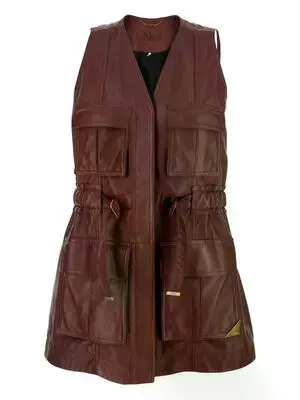 Chloé Leather Utility Gilet