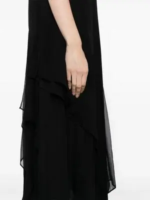 Yohji Yamamoto Draped Square-neck Dress
