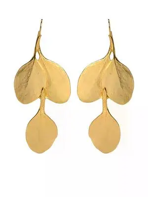 KENNETH JAY LANE Leaf Drop Earrings - Gold