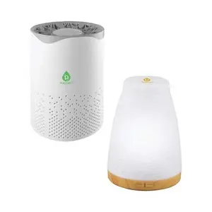 PURSONIC Usb Aroma Diffuser & True Hepa Air Purifier Bundle - White