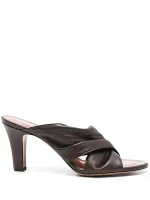 Paris Texas Maria Mid-heel Sandals - Brown