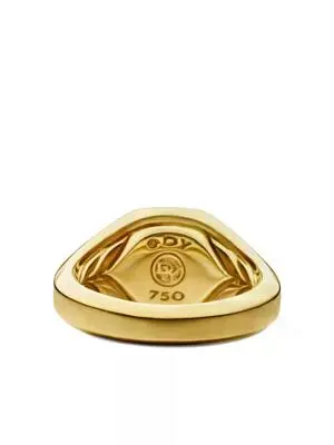 David Yurman 18k Yellow Streamline® Signet Ring With Turquoise