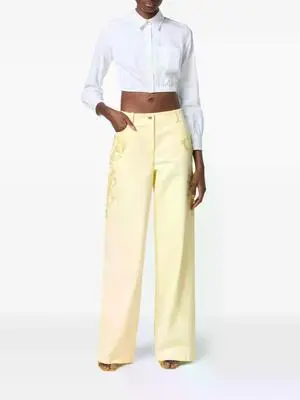 Elisabetta Franchi Embroidered Palazzo Pants