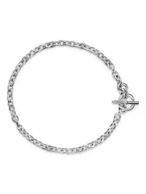 David Yurman David Yurman DY Mercer® Petite Toggle Chain Diamond Necklace Silver
