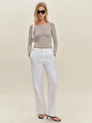 REFORMATION Julian Knit Top - Grey