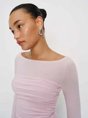 REFORMATION Julian Knit Top - Pink