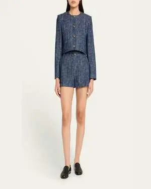 FRAME Tweed Shorts
