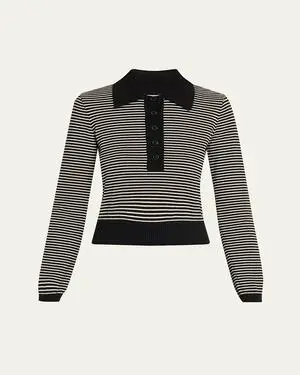 FRAME Striped Cotton Sweater