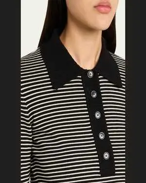 FRAME Striped Cotton Sweater
