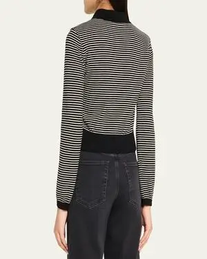 FRAME Striped Cotton Sweater